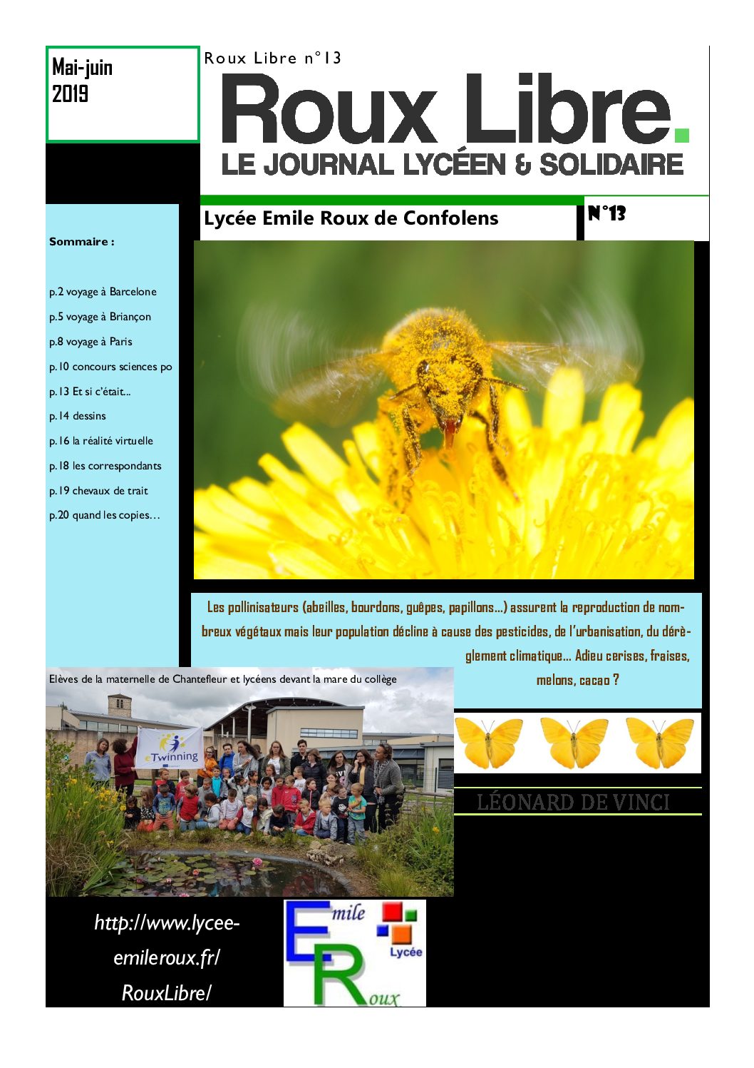 Roux Libre n°13 – Site du lycée Emile Roux